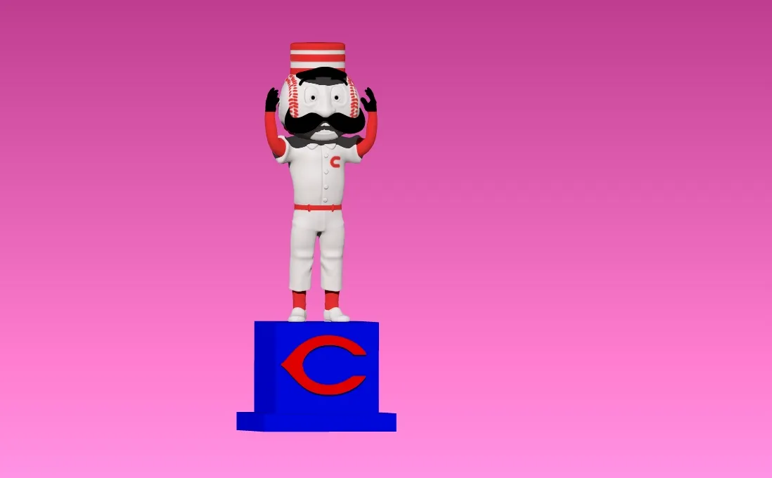 Other STL Download - MLB - Mr Redlegs - Cincinnati Reds - 3d Printby ...