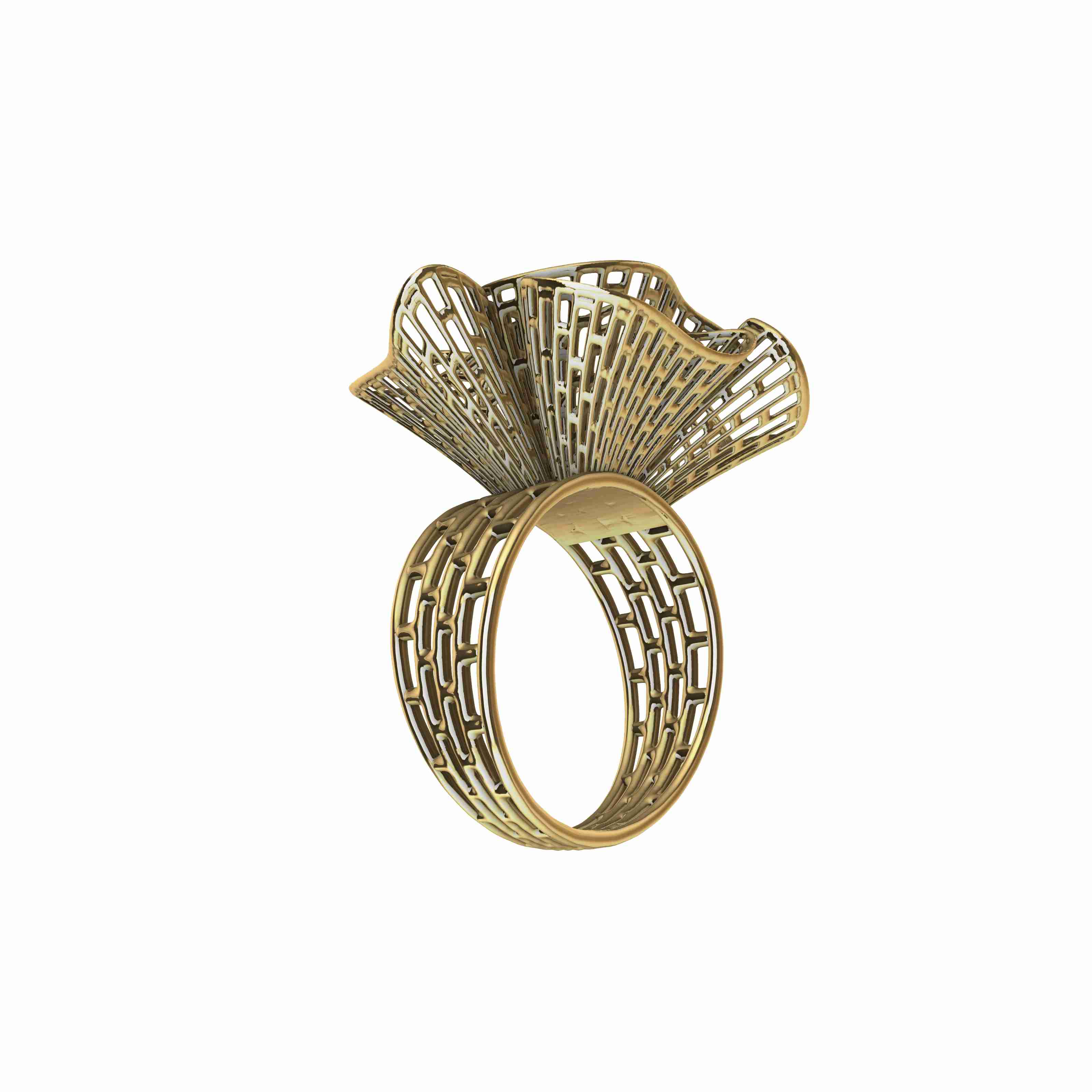 Brick Patterned Jali Turkish Style Ring | 3D models download | Creality ...