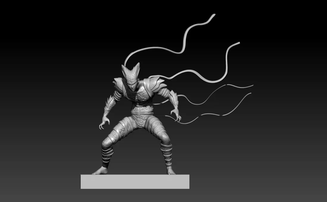 Characters & Creatures STL Download - GAROU - one punch man - 3d ...