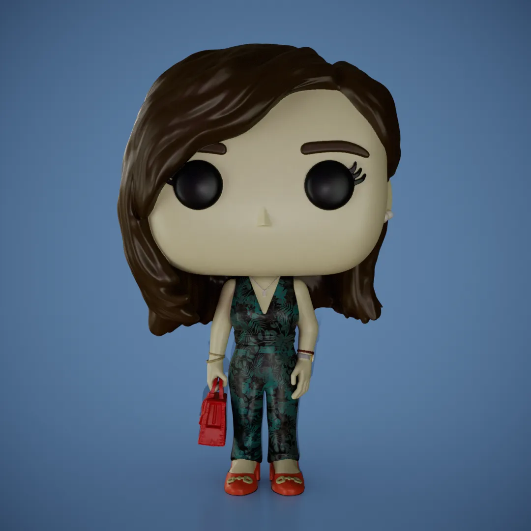 Characters & Creatures STL Download - Funko Custom pop Mujerby Axos3D