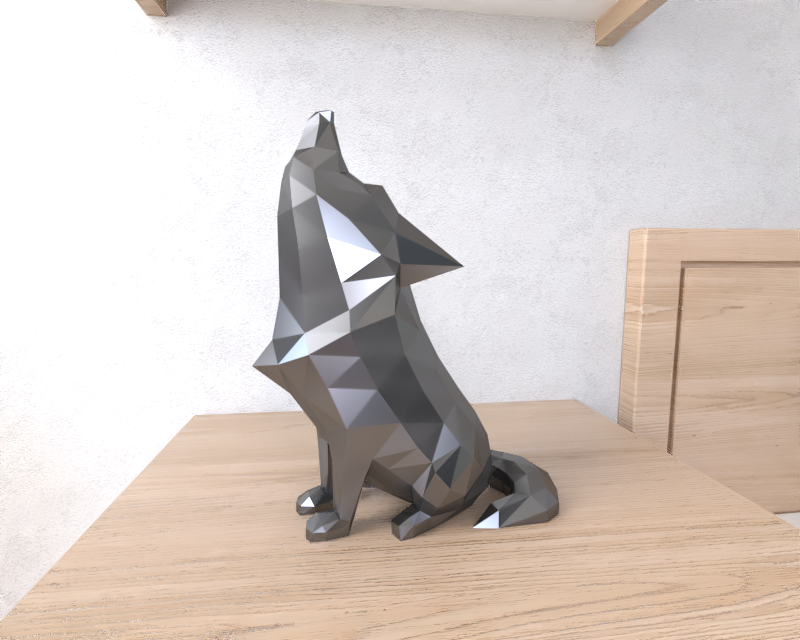 WOlf Lowpoly Low poly | 3D models download | Creality Cloud