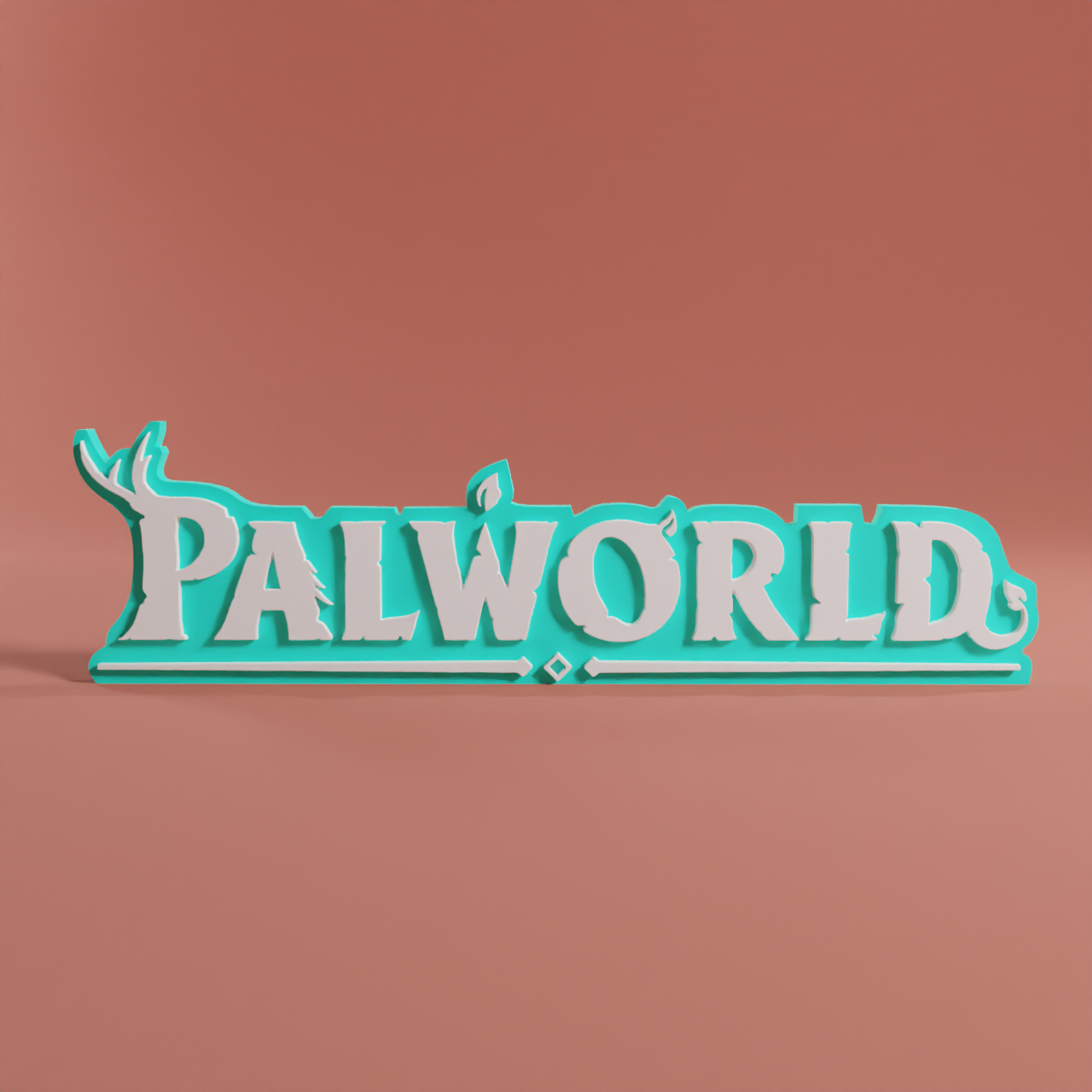 PALWORLD LOGO & KEYCHAIN - STL & 3MF MULTICOLOR | 3D models download ...