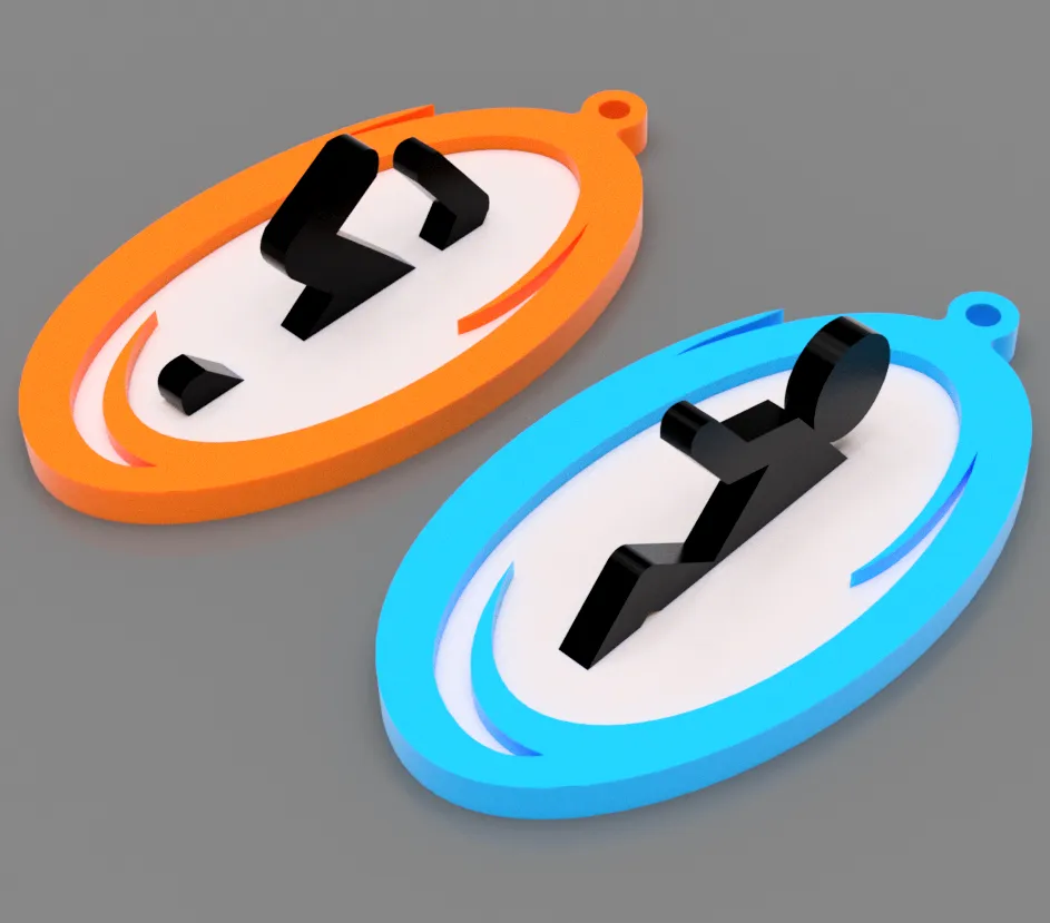 Portal Keychain Set - Modelo imprimible en 3D | 3D models download ...
