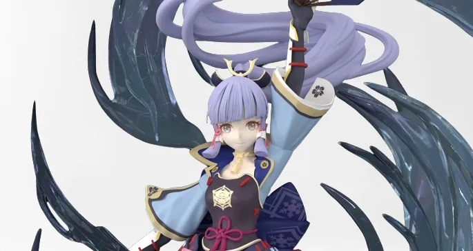 Characters & Creatures STL Download - Genshin Impact Kamisato Ayaka STL ...