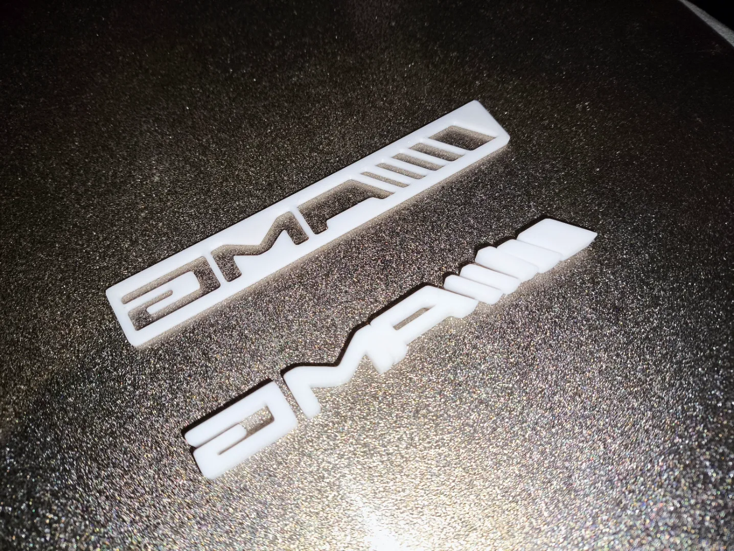 Free Badges & Coins STL Download - AMG Logo and Stencilby braga3dprint