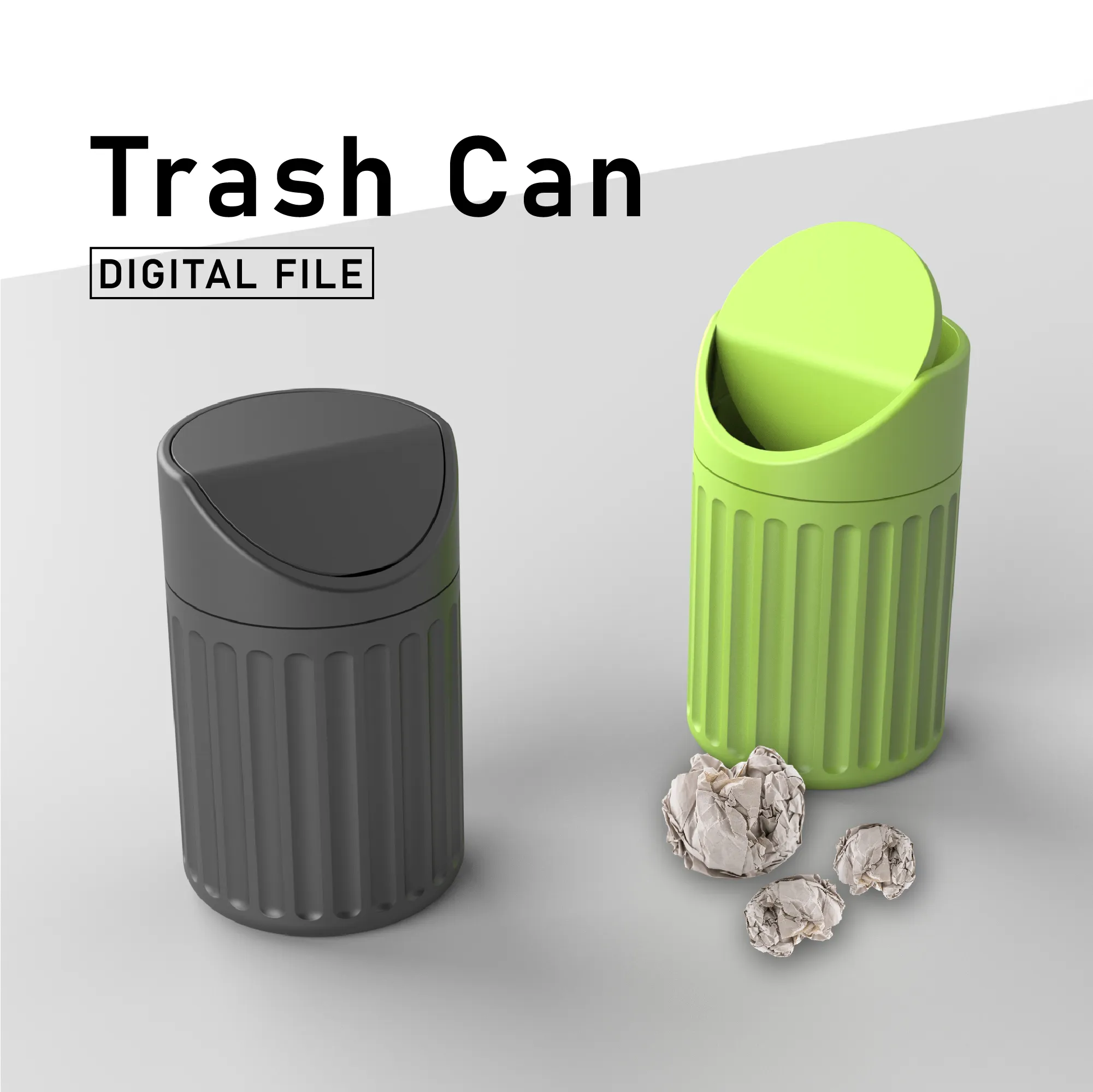 Other STL Download - 3D Trash Can – Ready to Print! Perfect for mini ...