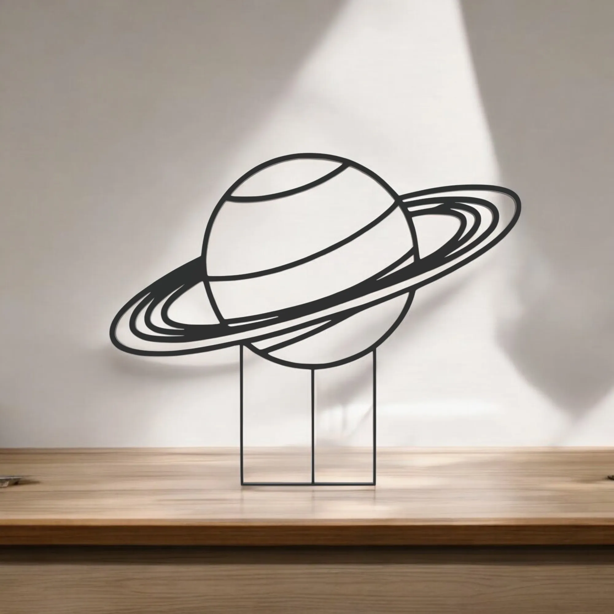 Home Decorations & Ornaments STL Download - Planet Line Art - Desktop ...