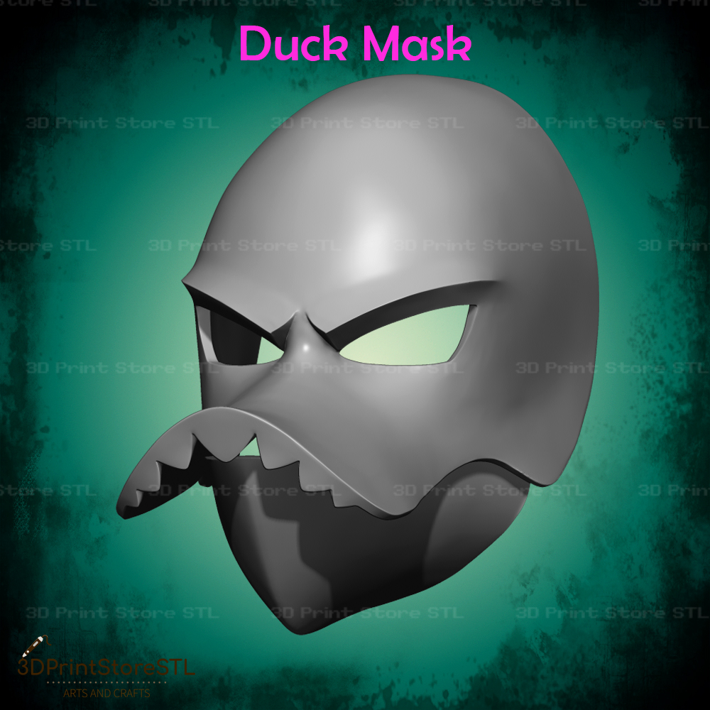 Duck Mask Cosplay Halloween - STL File | 3D models download | Creality ...