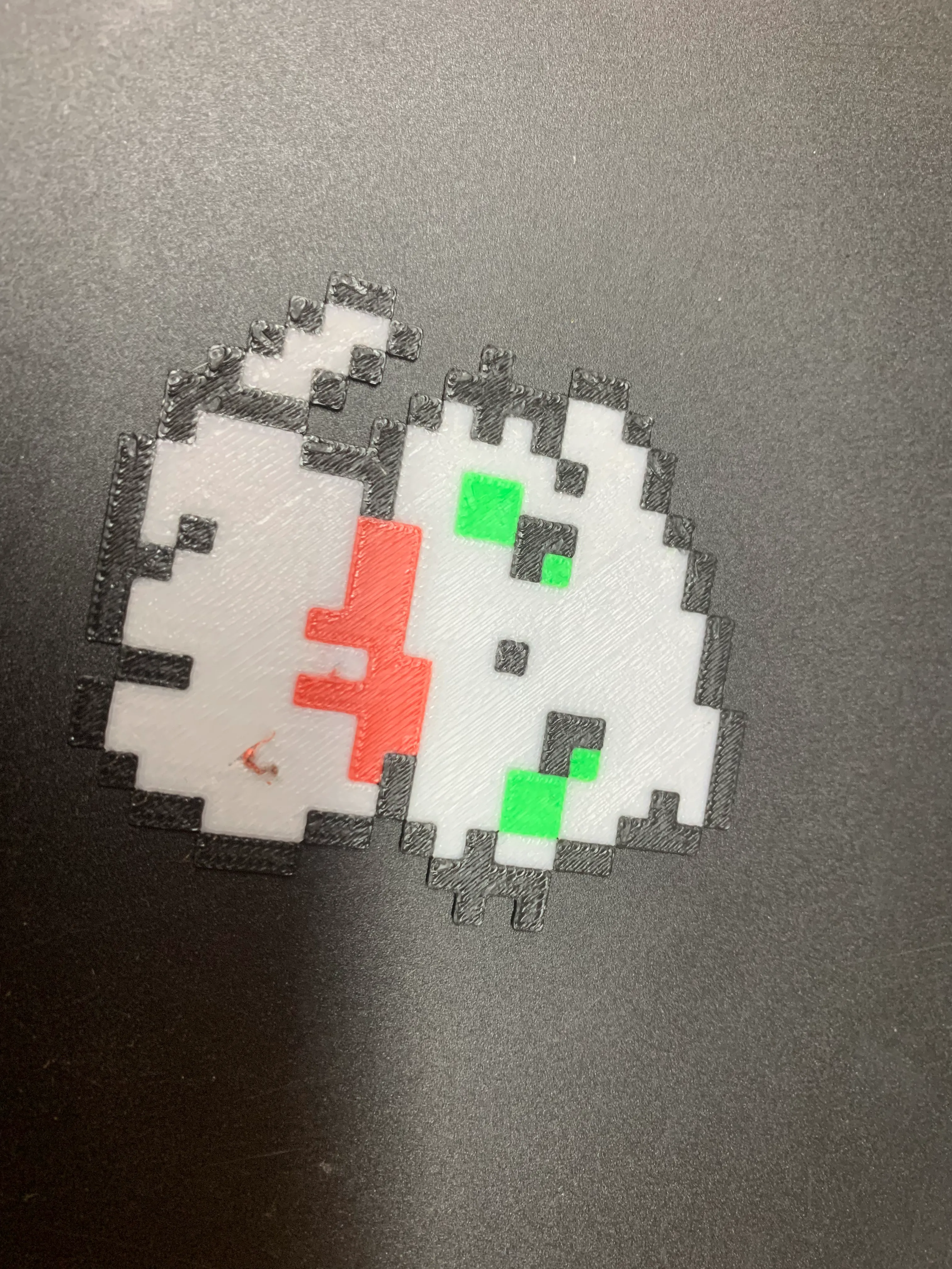 3D Printer Files | 3MF File | White cat sitting 8-bit, 5 colors (by sub ...