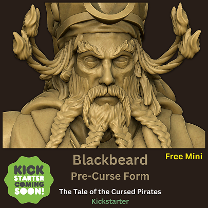 Blackbeard Pirate - Pre-Curse Form | 3D models download | Creality Cloud