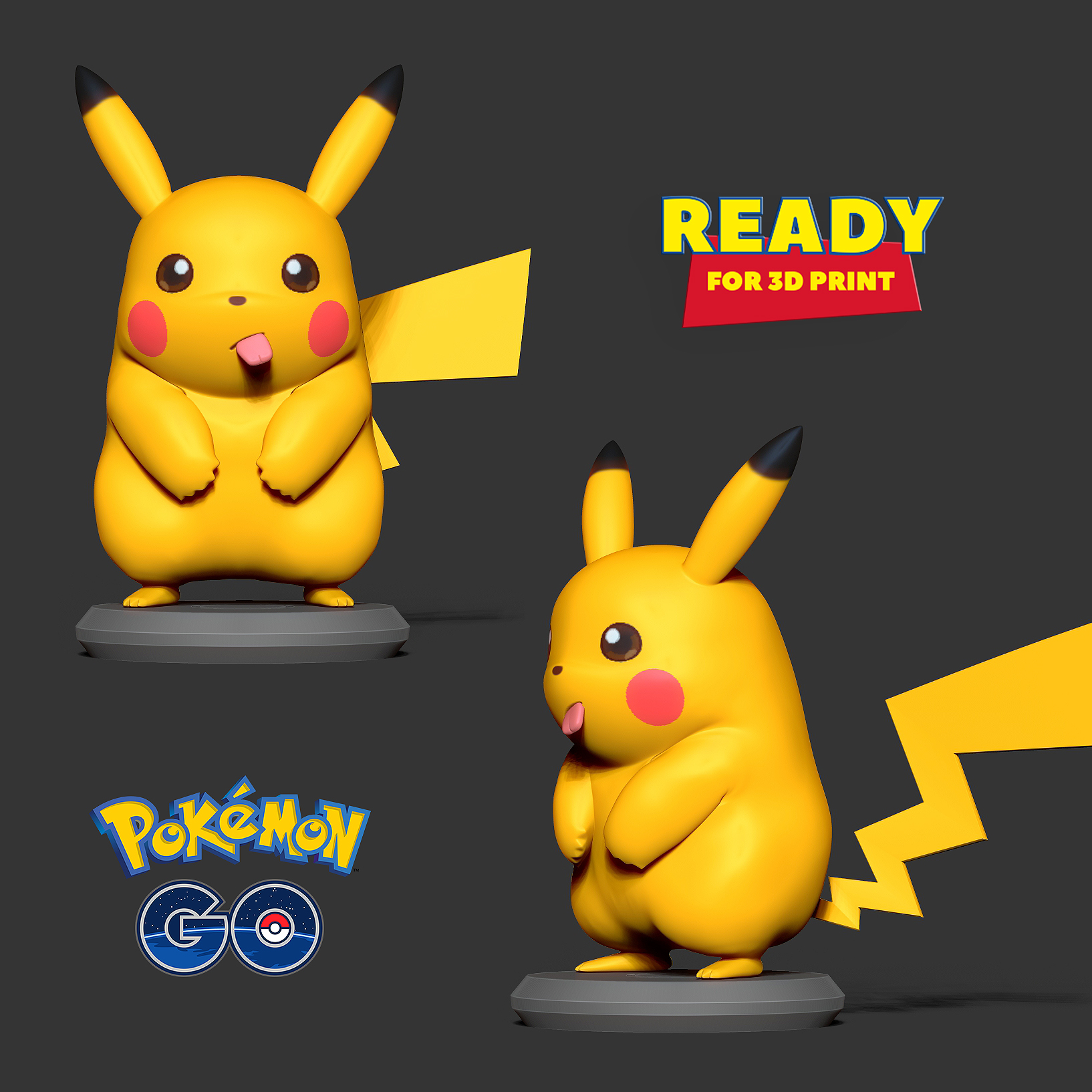 Pikachu Fanart | 3D models download | Creality Cloud