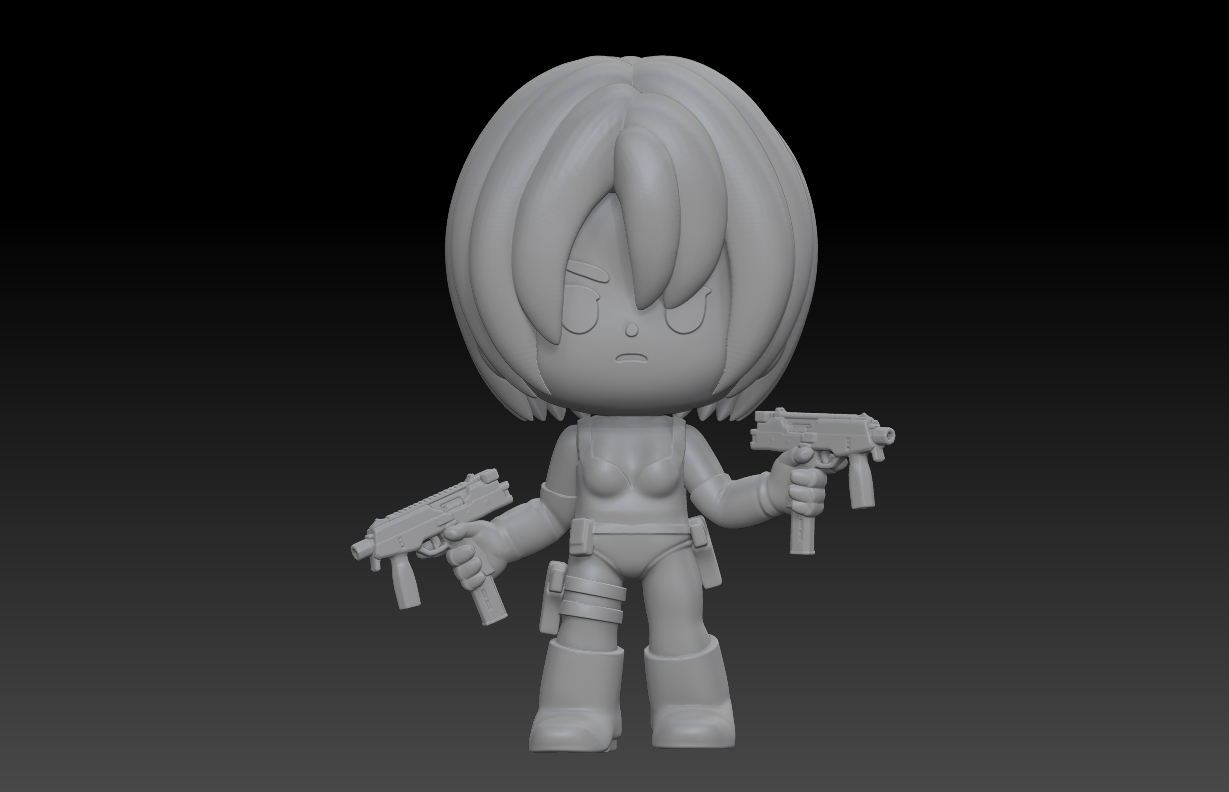 DINO CRISIS 2 : REGINA CHIBI | 3D models download | Creality Cloud