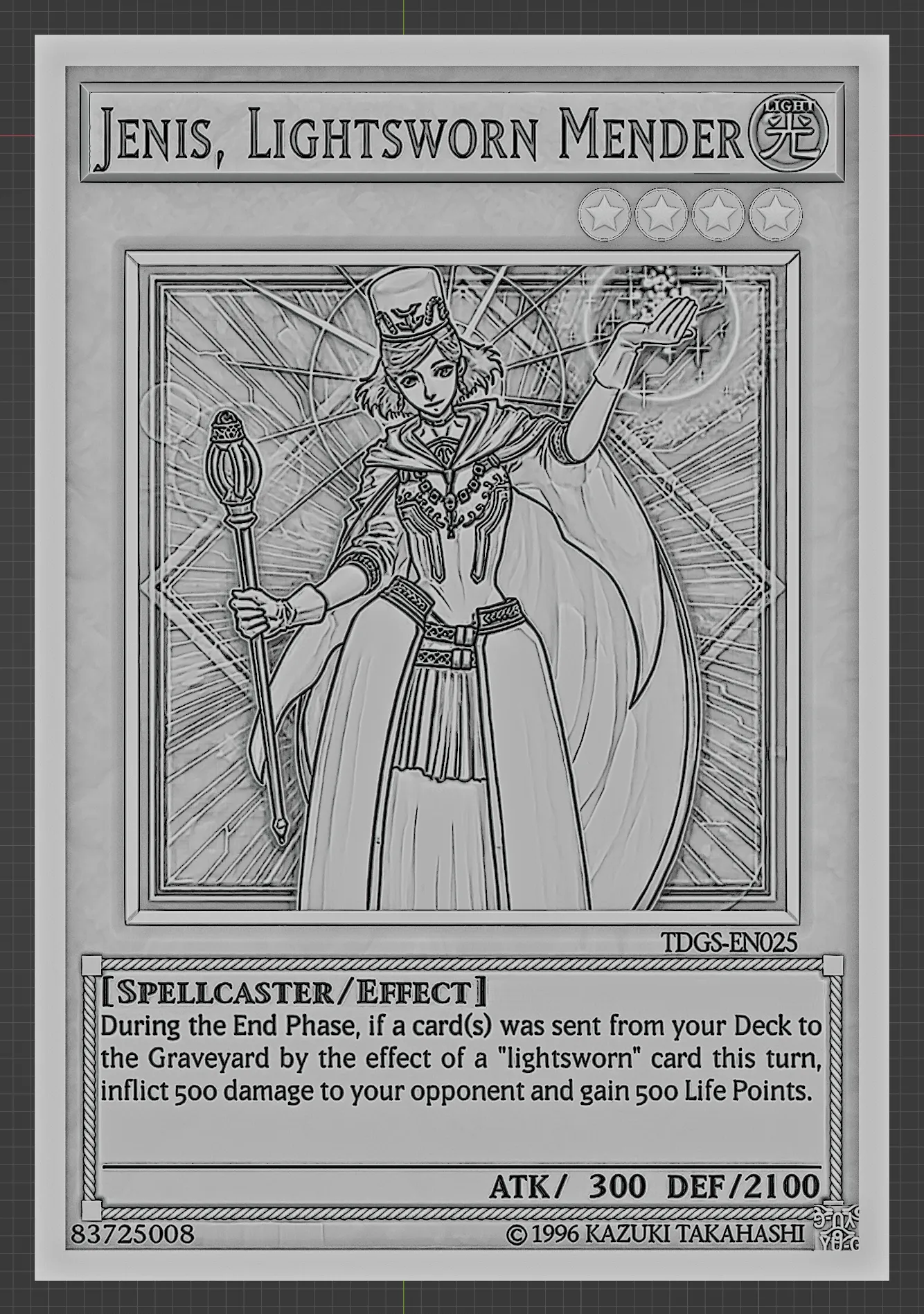 Other STL Download - JENIS, LIGHTSWORN MENDER - YU-GI-OH!by Wsonuchiha3D