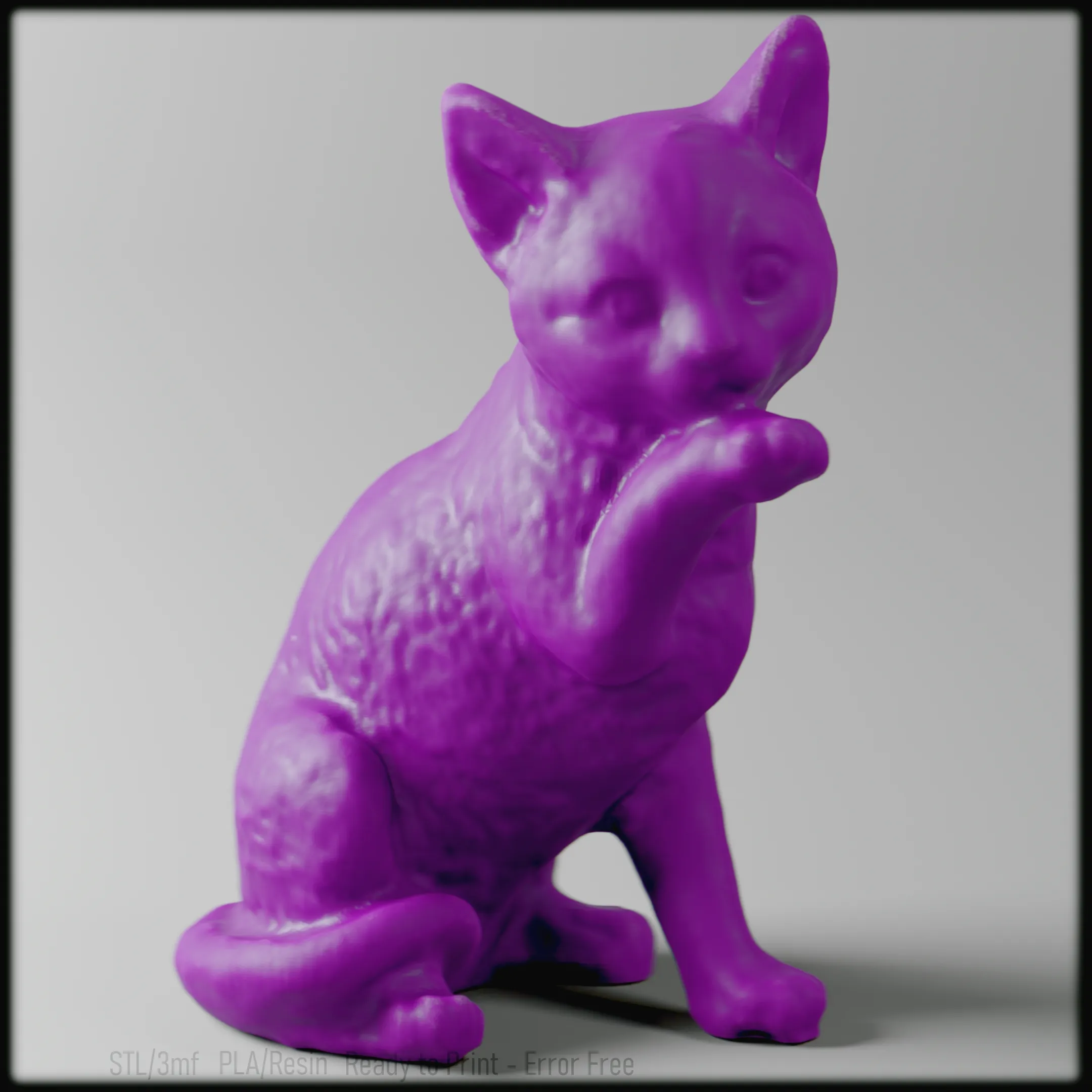 3D Printer Files | 3MF File | Cat Statue | Creality Cloud