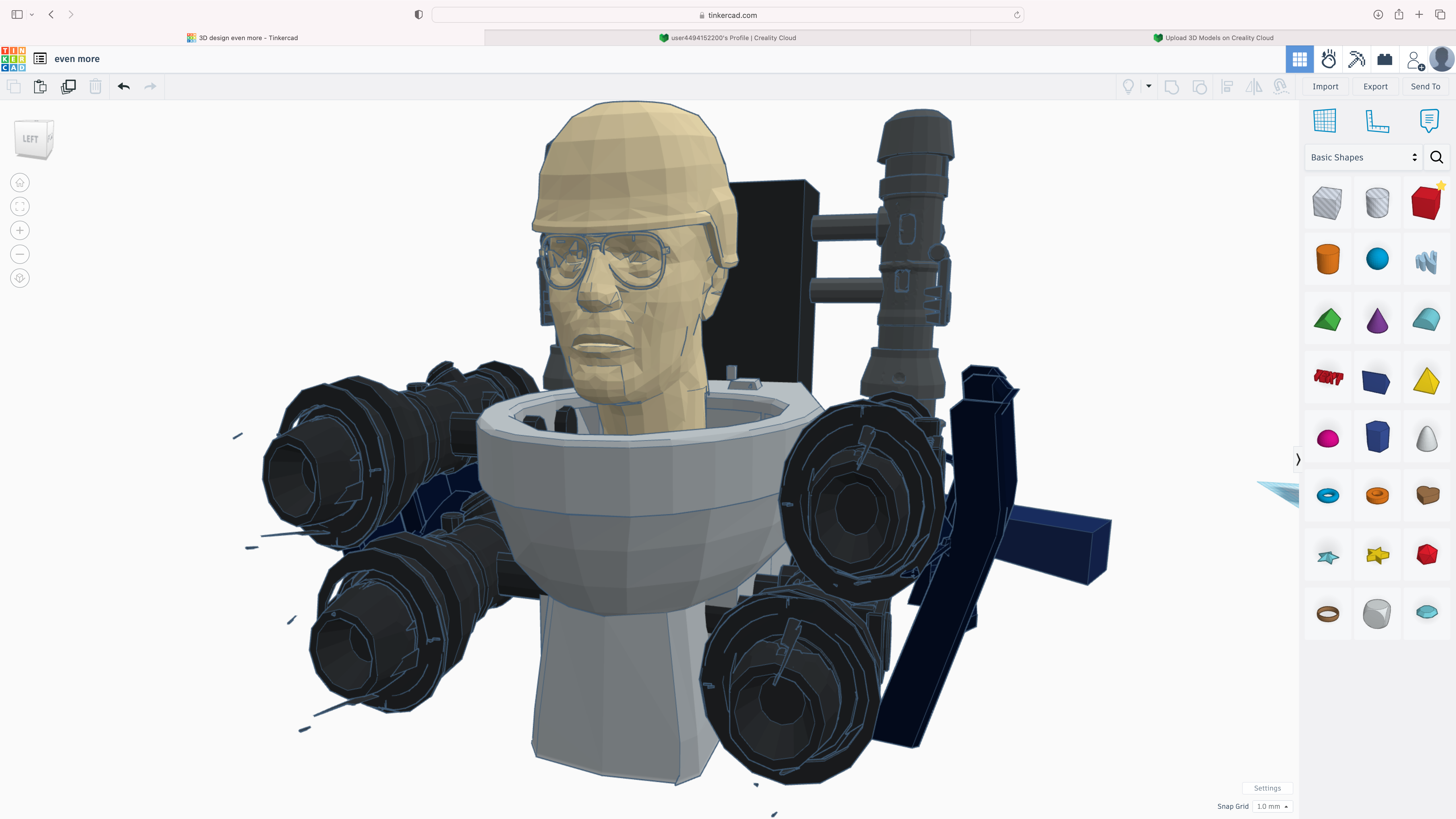 quad laser jetpack skibidi | 3D models download | Creality Cloud