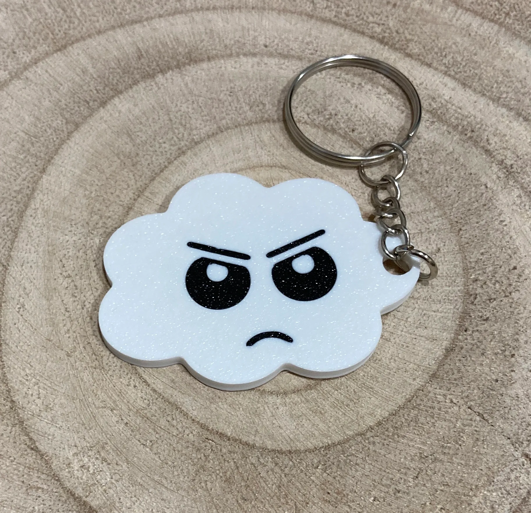 Jewelry & Accessories STL Download - Angry cloud keychain / Llavero ...