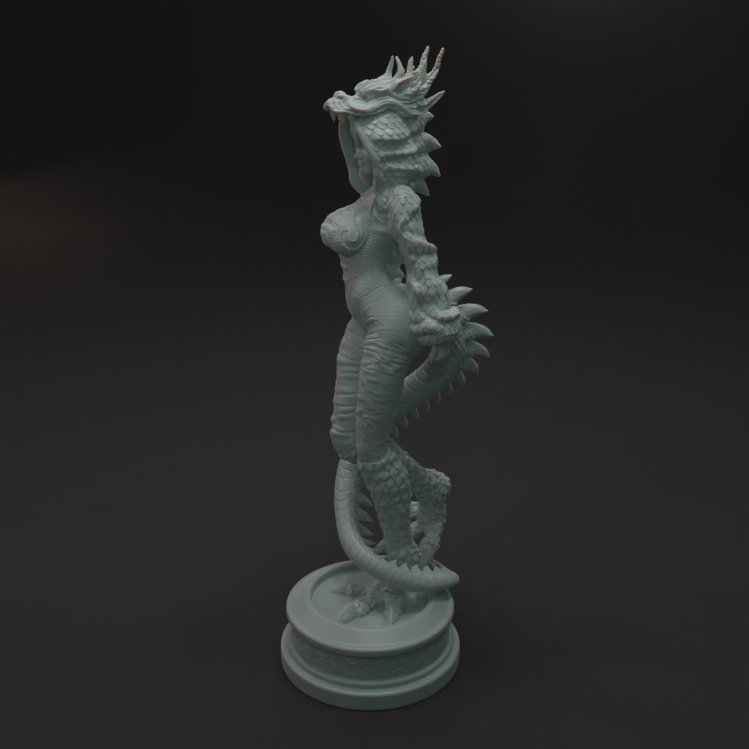 Creality Cloud Exclusive Model Chinese Dragon Girl 3d Models