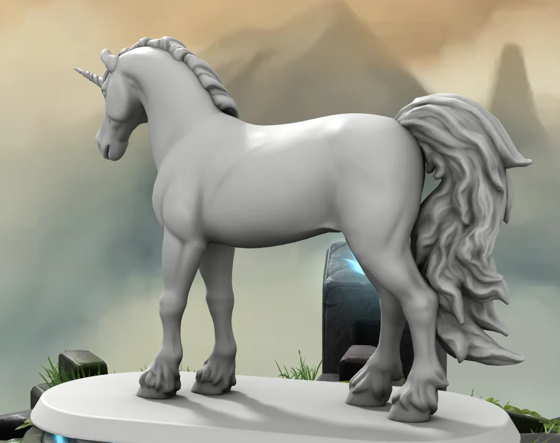 Characters & Creatures STL Download - Unicornby Muddy-Dragon