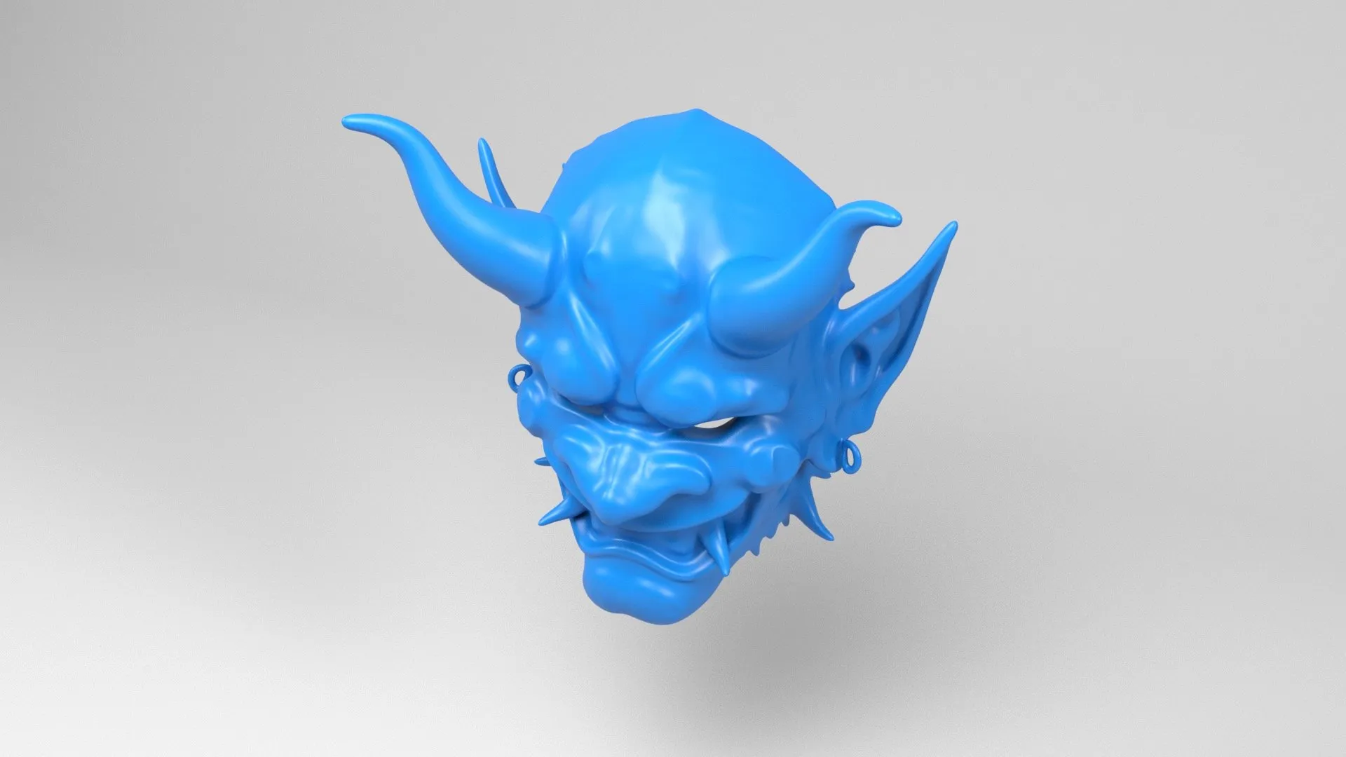Sculptures & Artworks STL Descarga - Demon Mask - 3D Everything