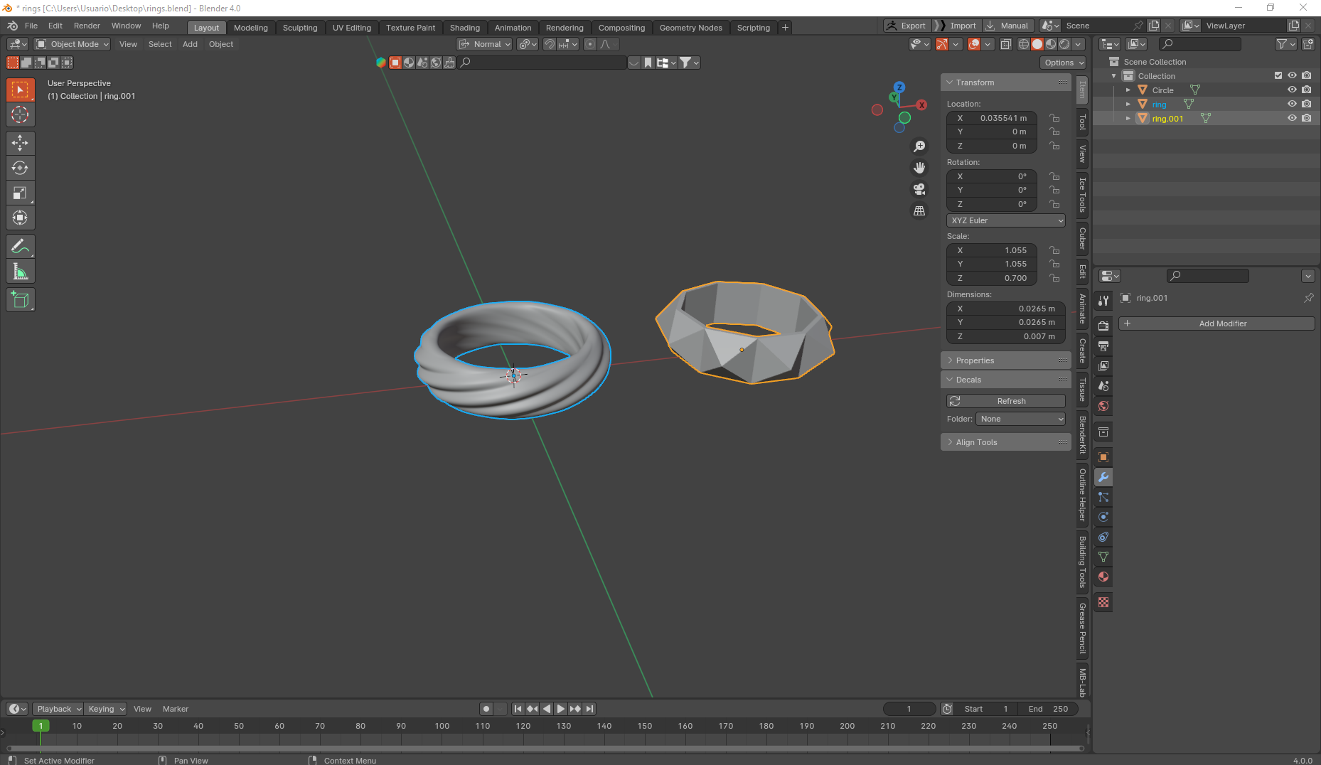 Rings | 3D models download | Creality Cloud