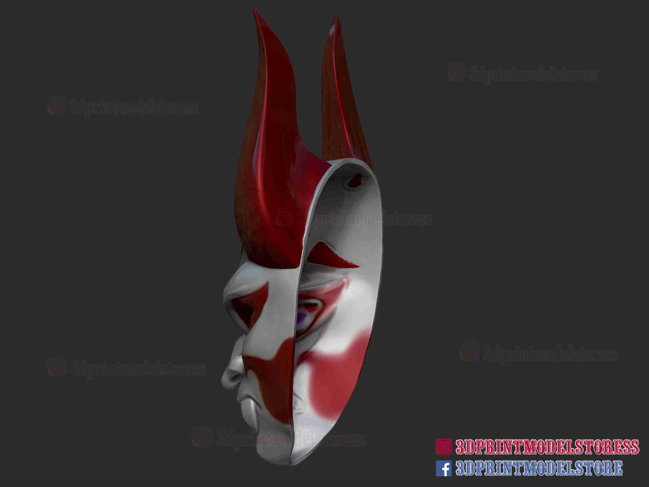 Diana Blood Moon Mask - League of Legends LOD | 3D models download ...