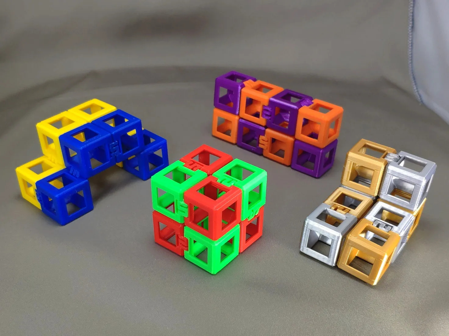 3D Printer Files | 3MF File | Infinity Cube Fidget Wireframe | Creality Cloud