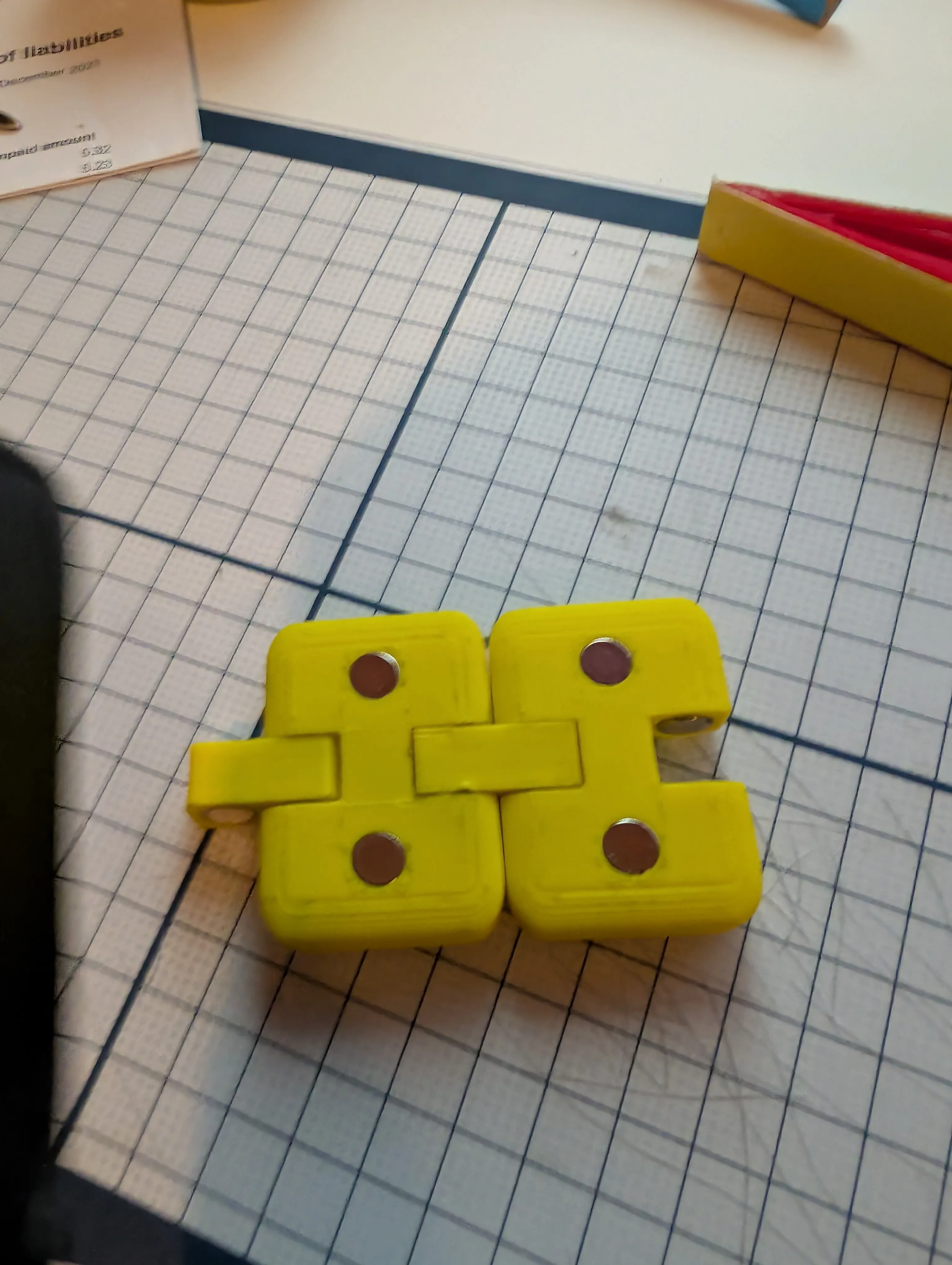 3D Printer Files | 3MF File | Magnetic Fidget Rectangle with two hinges ...