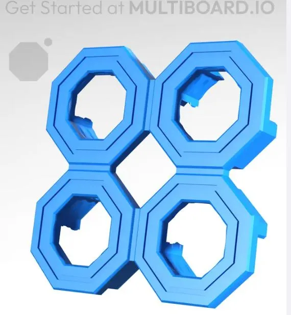 Free Other STL Download - multiboard 8 mm - Quad Offset Snaps (DS Part ...