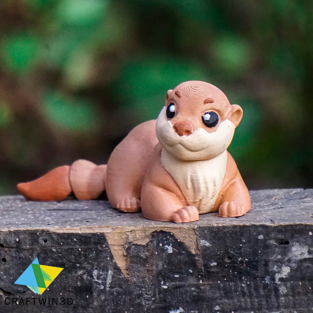 Other STL Download - Print in place Flexy otterby CraftWin3d