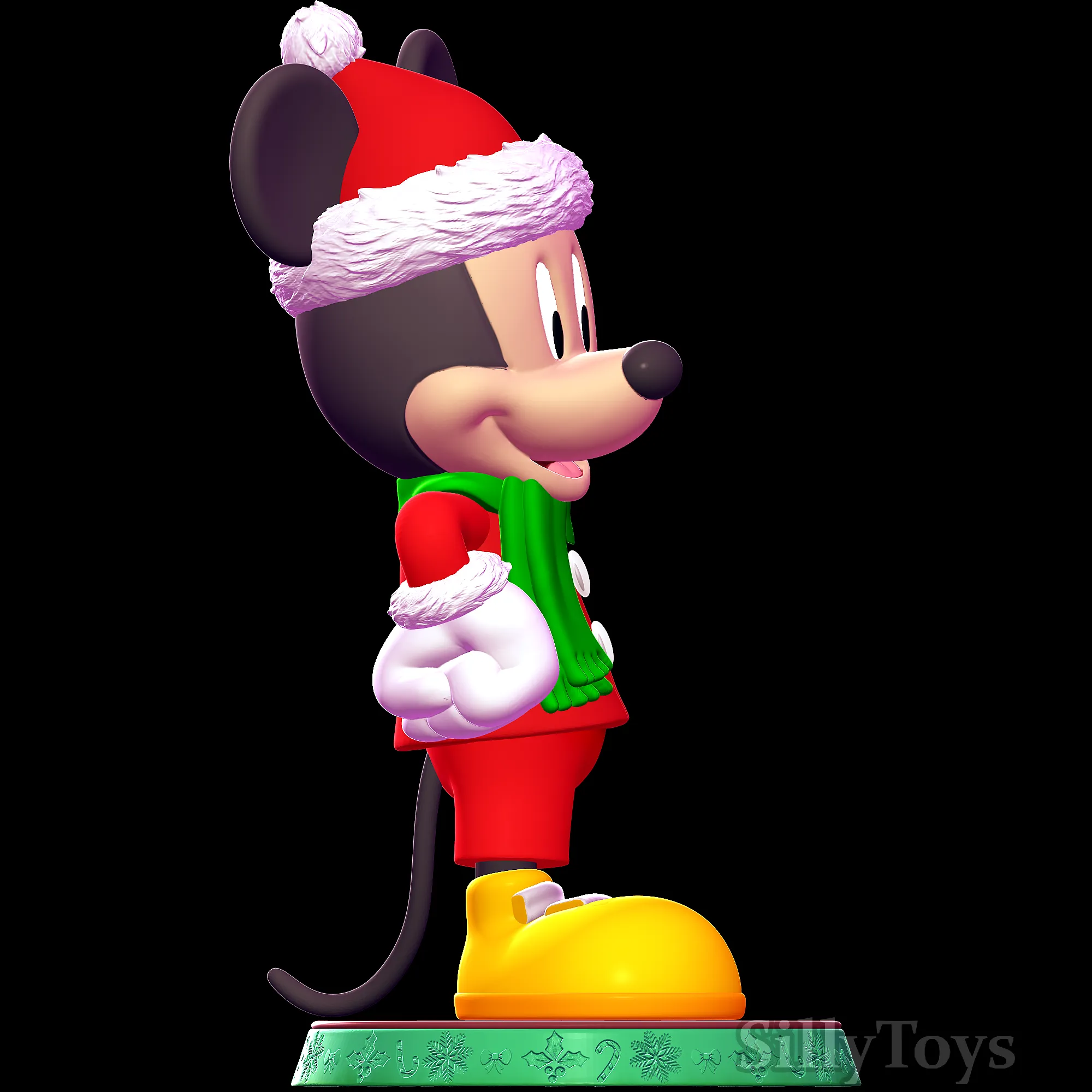 Characters & Creatures STL Download - Mickey Mouse Christmasby SillyToys