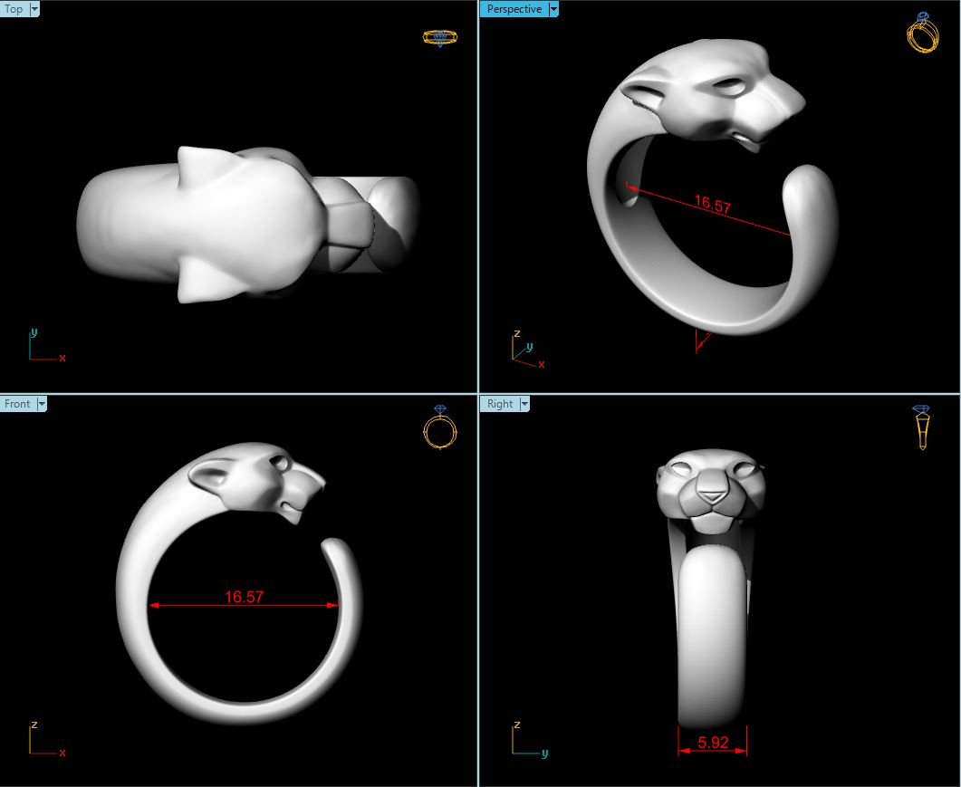 TIGER RING | 3D models download | Creality Cloud