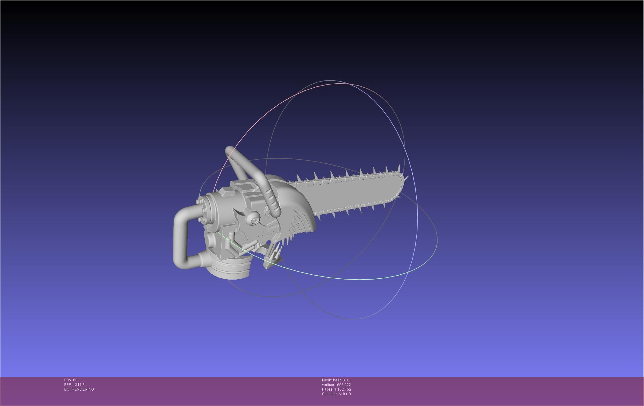 Chainsaw Man head printable assembly | 3D models download | Creality Cloud