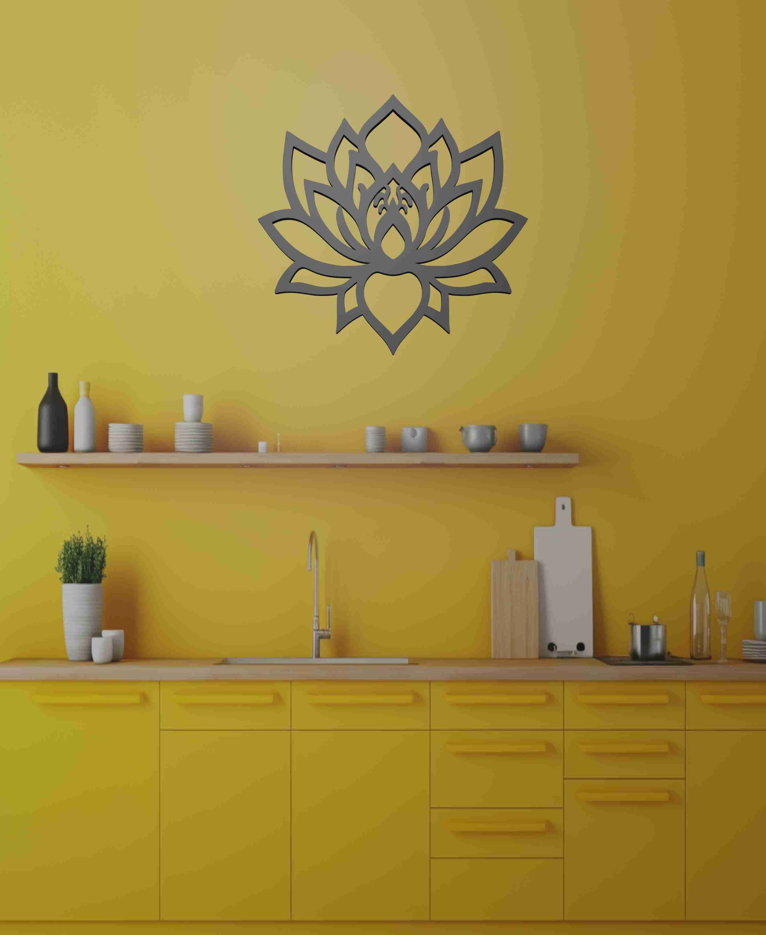 Lotus Flower Wall Art | 3D models download | Creality Cloud