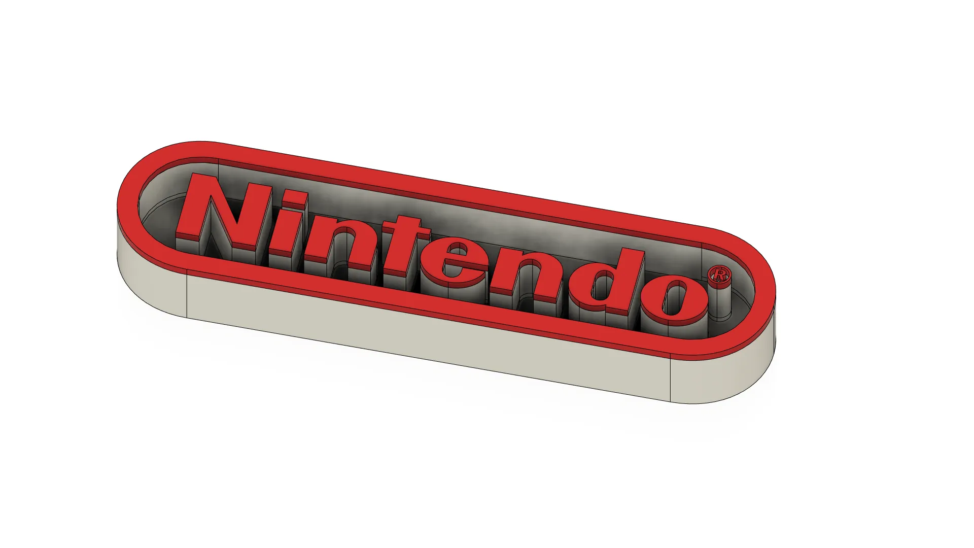 3D Printer Files | 3MF File | Nintendo Logo (LED Sign) | Creality Cloud