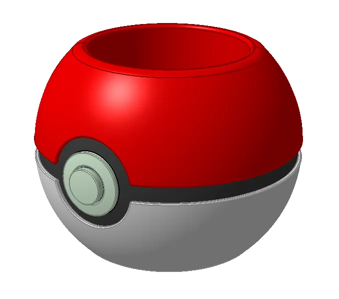 Other STL Download - Pen / Pencil Holder Pokemon Pokeballby Ricardo F ...