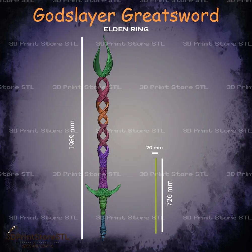 Cosplay STL Download - Godslayer Greatsword Cosplay Elden Ring - STL Fileby 3D Print Store STL
