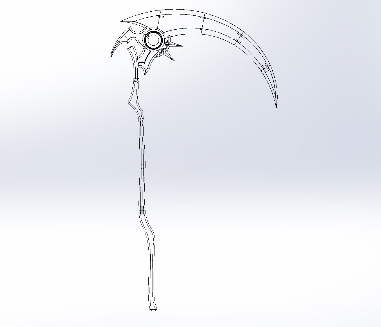 Hololive Mori Calliope Scythe Assembly | 3D models download | Creality ...