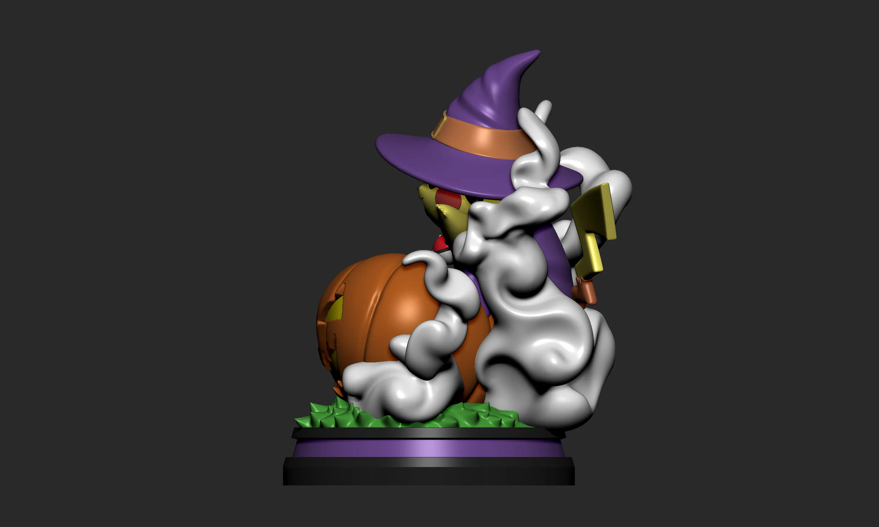 Characters & Creatures STL Download - Pokemon - Witch Pikachu Figureby ...