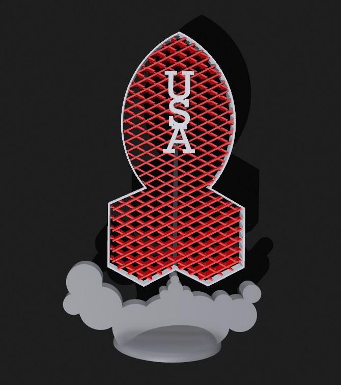 Squishy Rocket in Flight | 3D models download | Creality Cloud