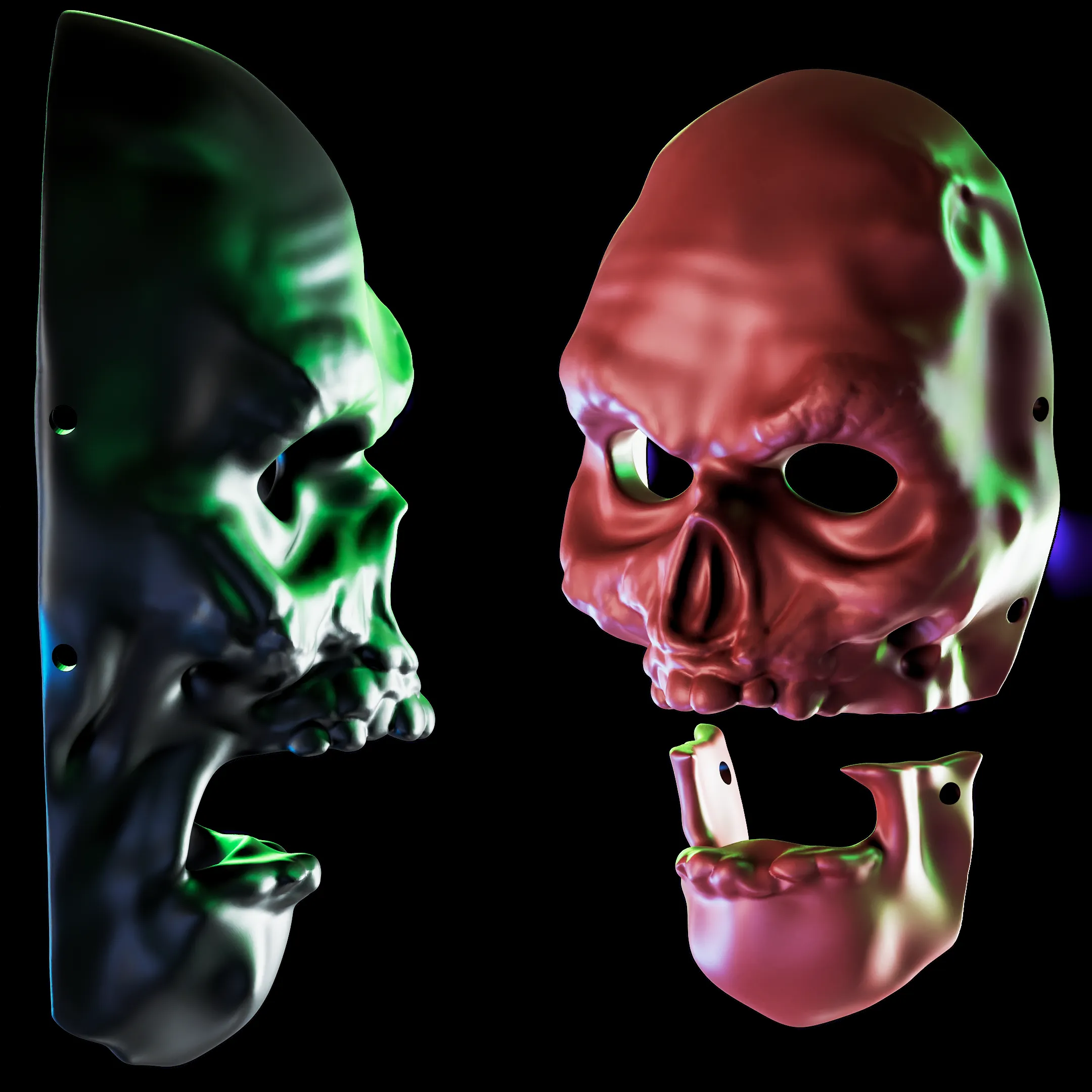 Cosplay STL Download - Dead living Zombie mask real mask Halloweenby ...