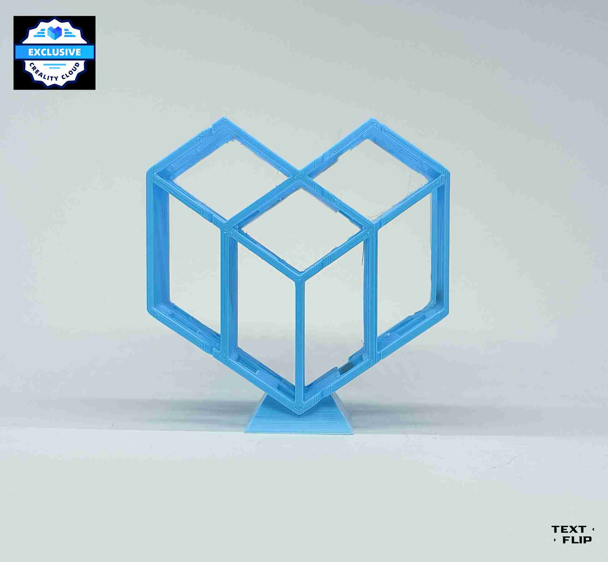 Text Flip - Creality Cloud | 3D models download | Creality Cloud
