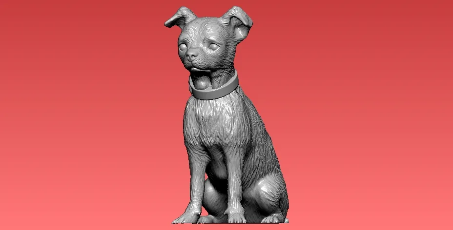 Dogs sitting - statue - 3D print | 3D models download | Creality Cloud