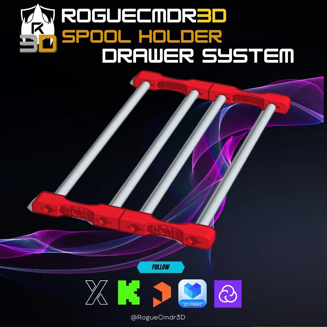 Electronics & RC (Remote Control) STL Download - RC3D Drawer Storage Spool Holder Systemby ...