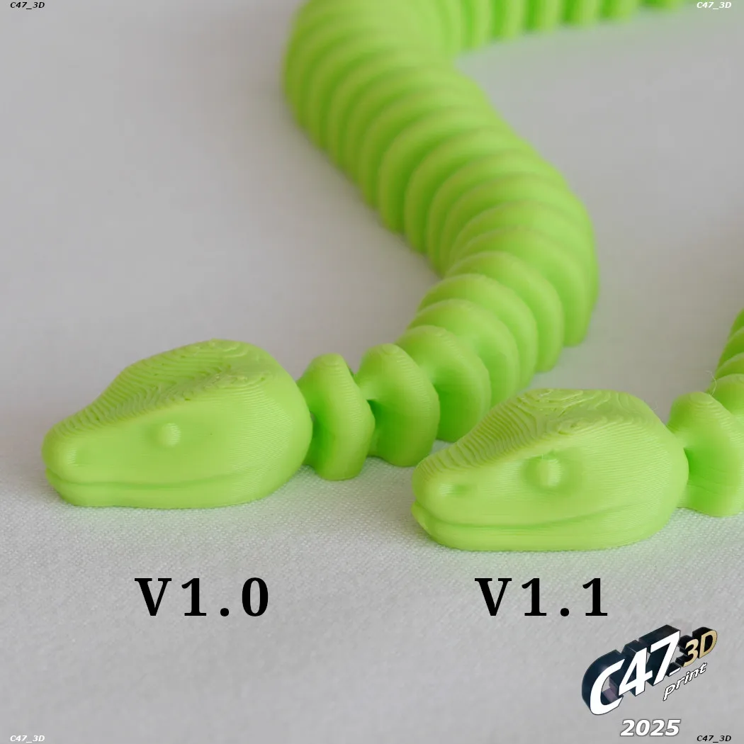 3D Printer Files | 3MF File | Flexi Snake | Creality Cloud