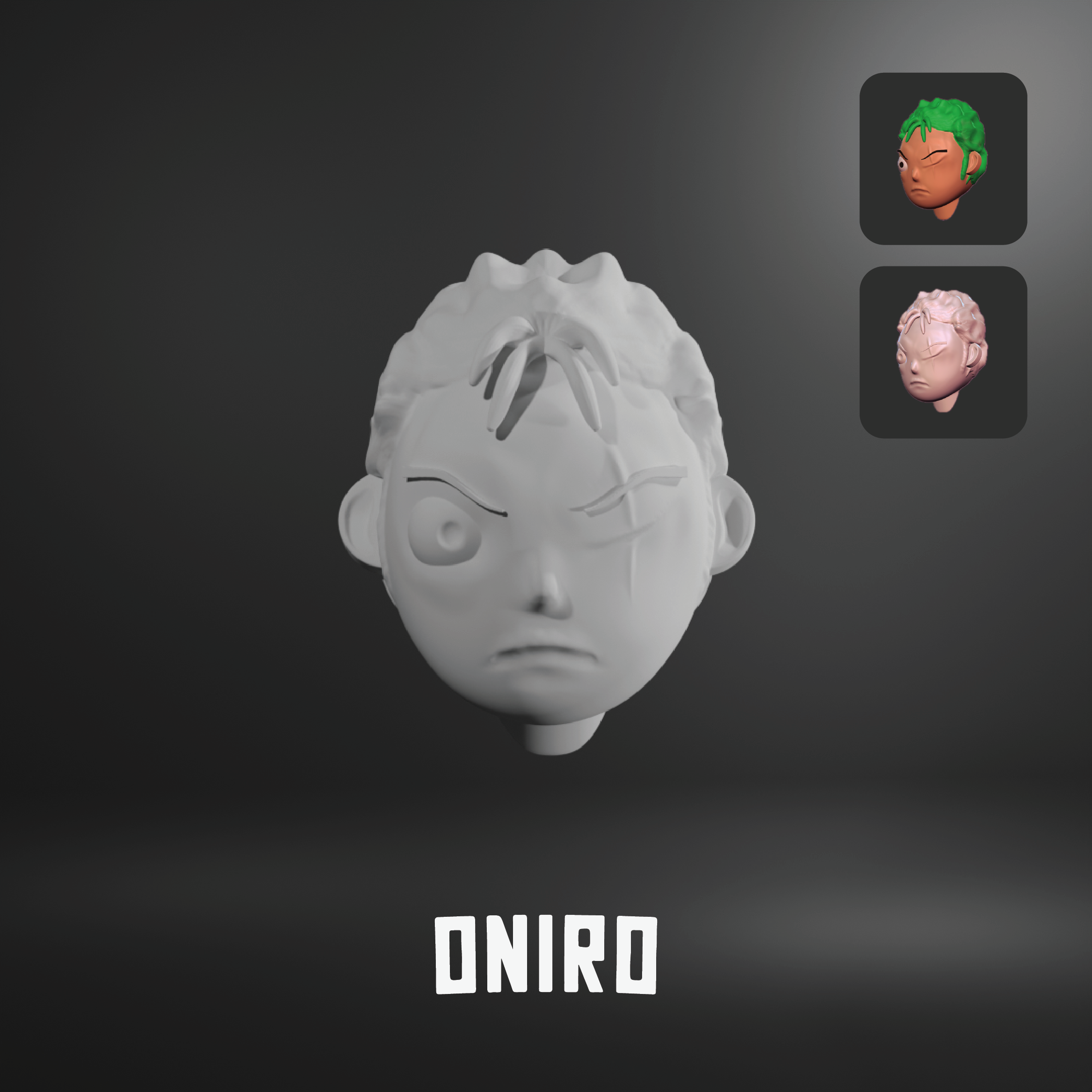 3D Printer Files | 3MF File | Zoro (Oniro Style) for wall mount - Hyper ...