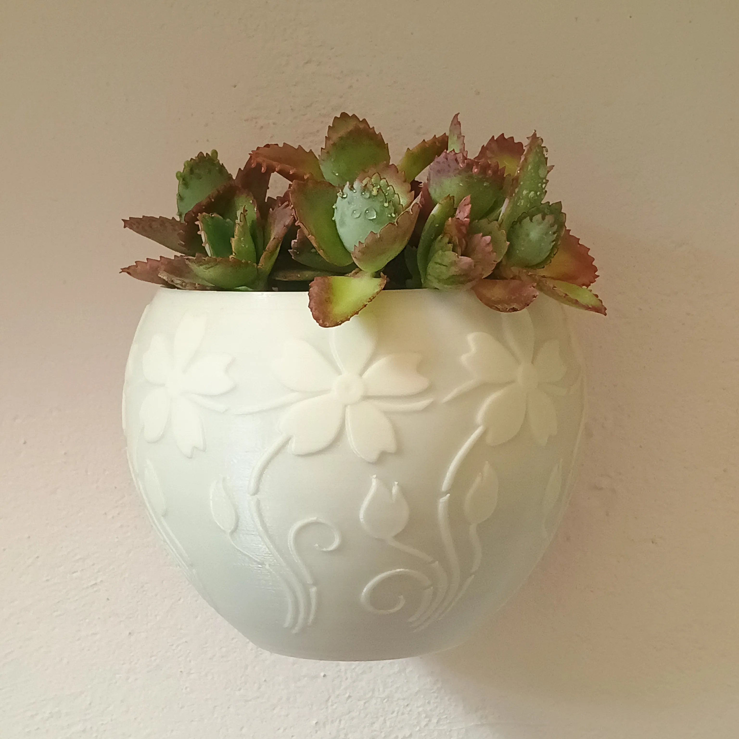 3D Printer Files | 3MF File | Wall Mounted | Sun Flower| Plant Pot ...