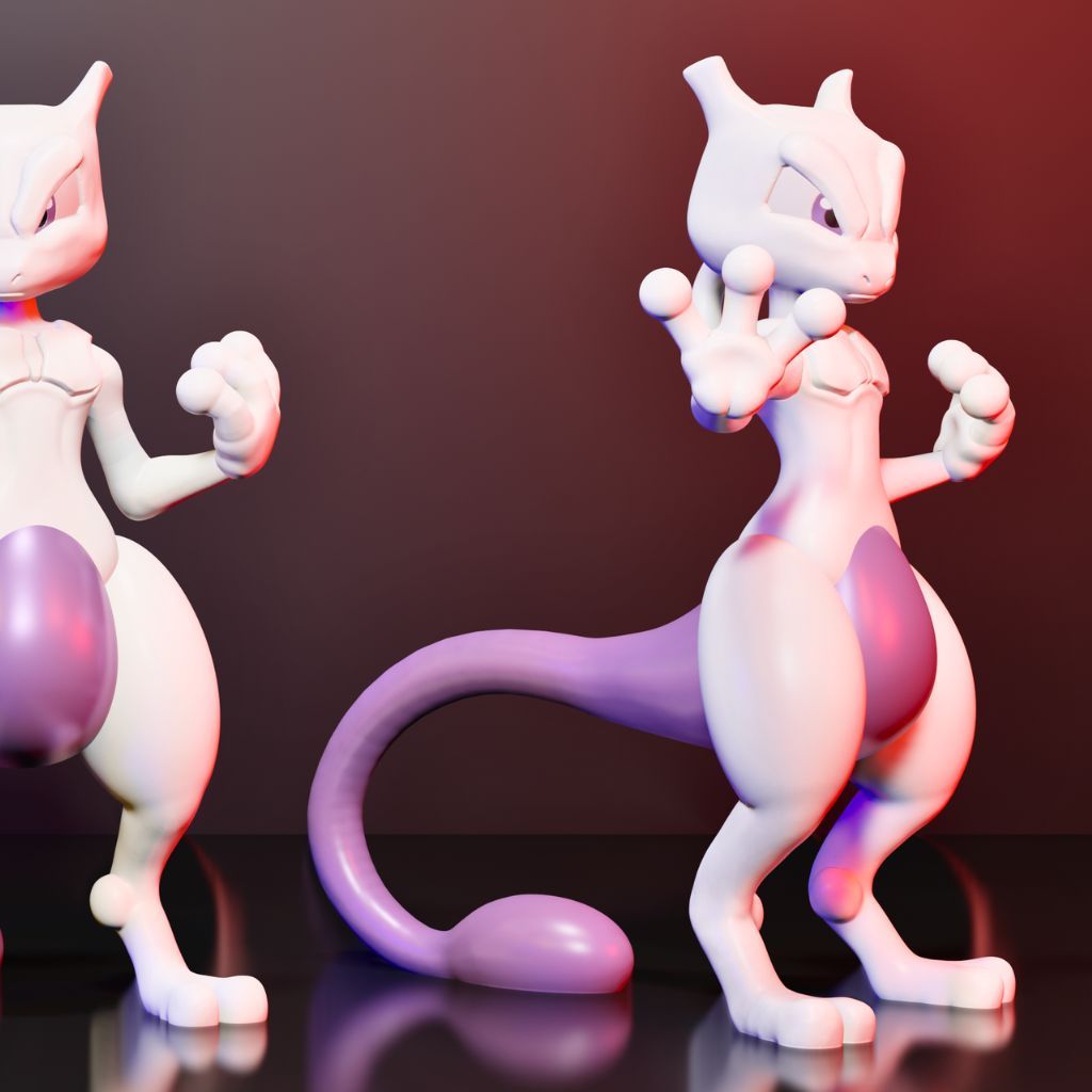 POKÉMON MEWTWO - BY COLORS | 3D models download | Creality Cloud