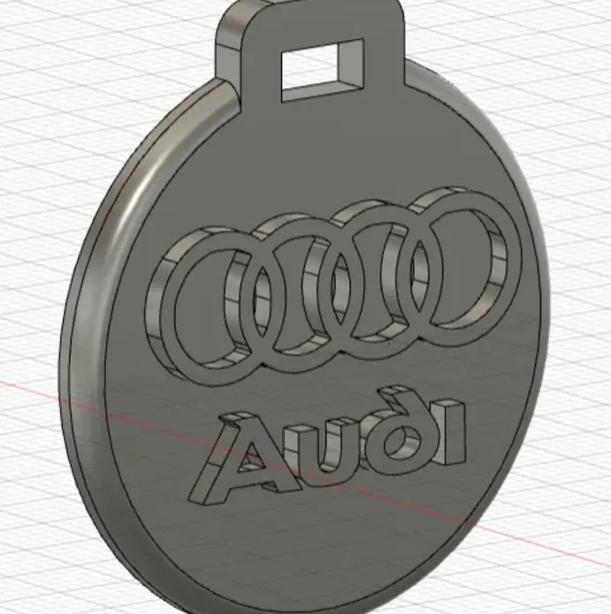 3D Printer Files | 3MF File | Pendentif porte clé Audi / Audi Key ring ...