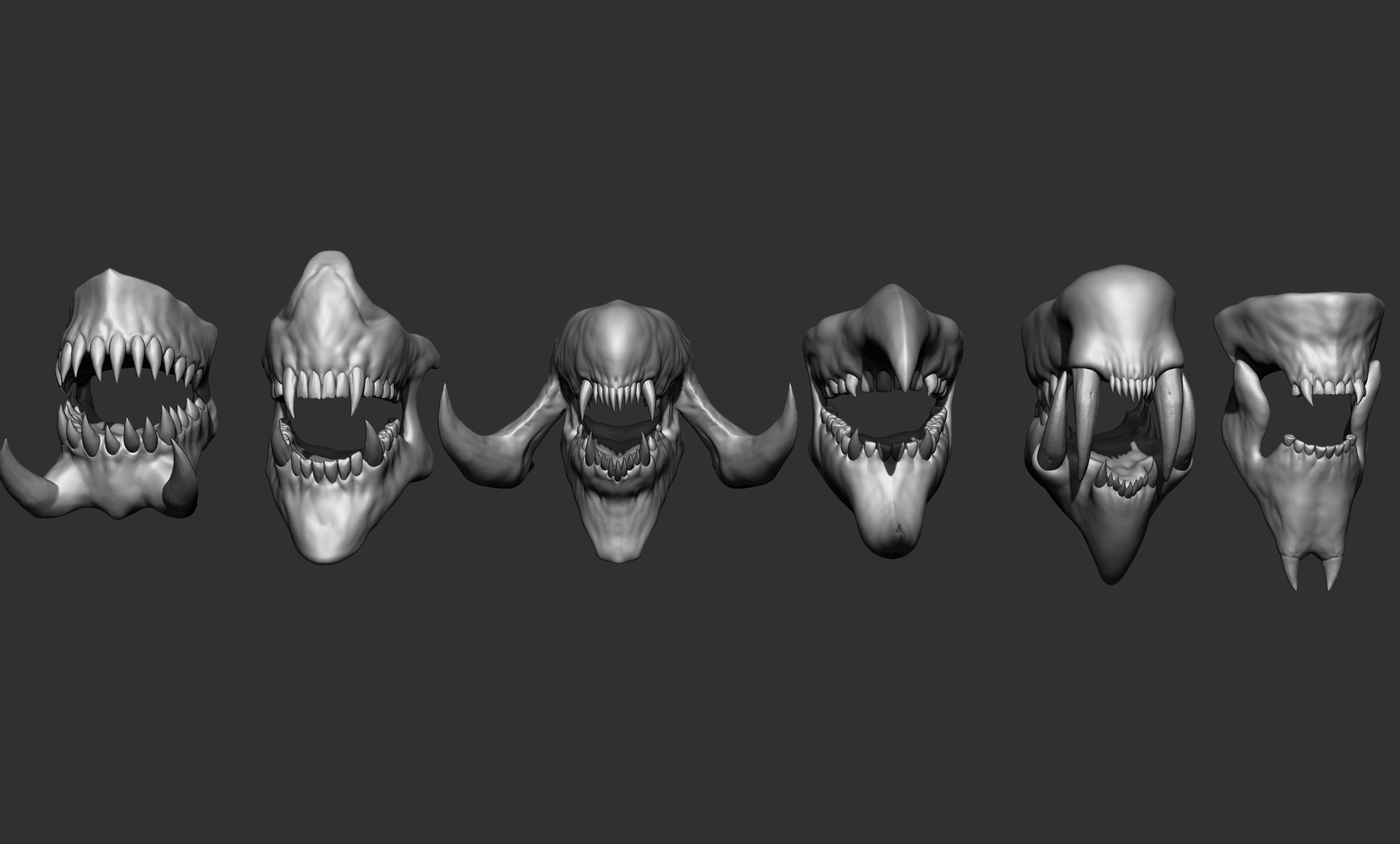 6 Creature Monster Jaws | 3D models download | Creality Cloud