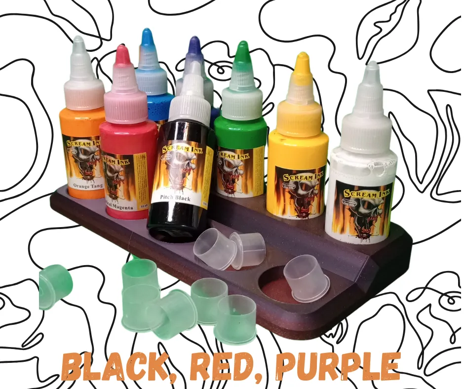 Other STL Download - Tattoo ink bottle holder ( 33 mm)by Cr8ive Co